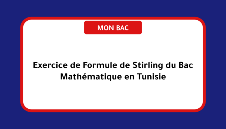 Exercices Bac Math - Mon Bac
